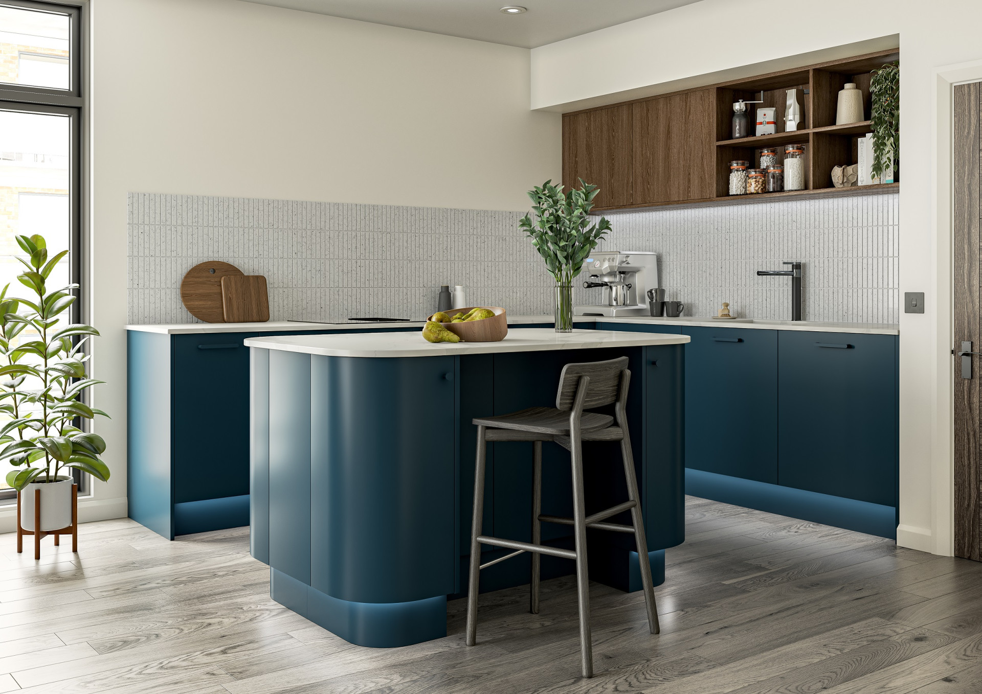 Porter Matt blue - Kings Kitchens